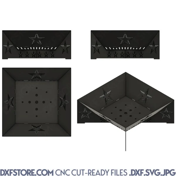 Dallas Cowboys Fire Pit DXF Files – Iconic Star Logo Design for CNC ...