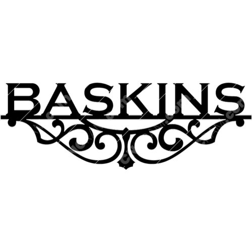 Classy Scroll Custom Last Name Metal Sign Package - DXF File Cut-Ready ...