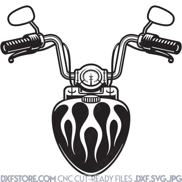 Motorcycle Handlebar Free DXF File – Motorcycle Handlebar Free CNC File ...