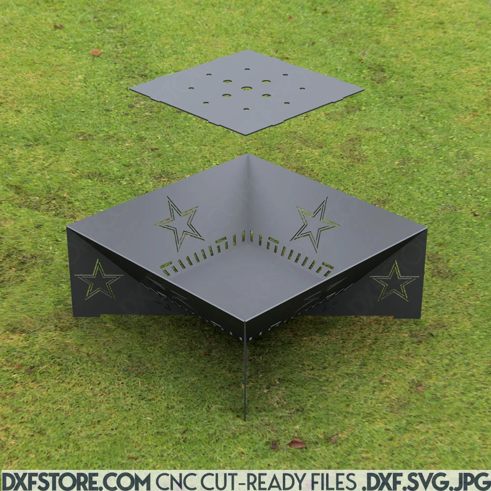 Dallas Cowboys Fire Pit DXF Files – Iconic Star Logo Design for CNC ...