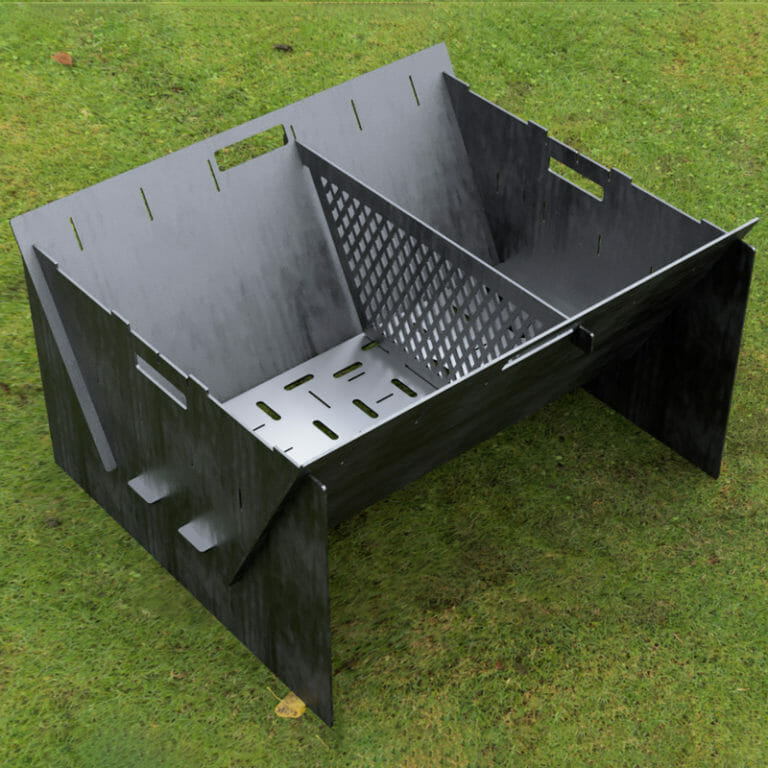 Custom Order - Fire Pit Collapsible Plancha Grill and Grill Indirect ...