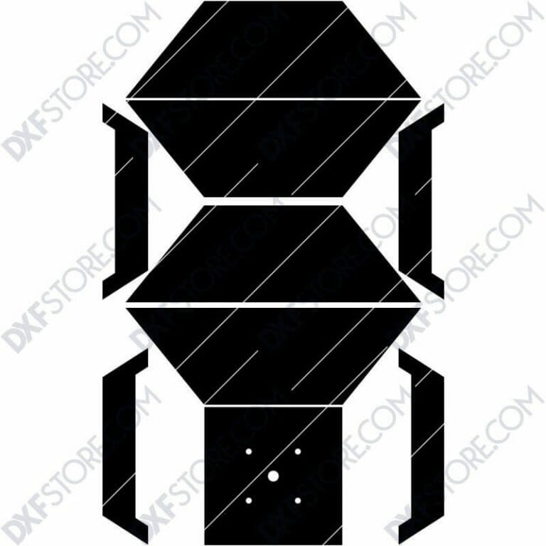 Fire Pit Square - DXF File Cut-Ready for CNC Laser & plasma- DXFstore.com