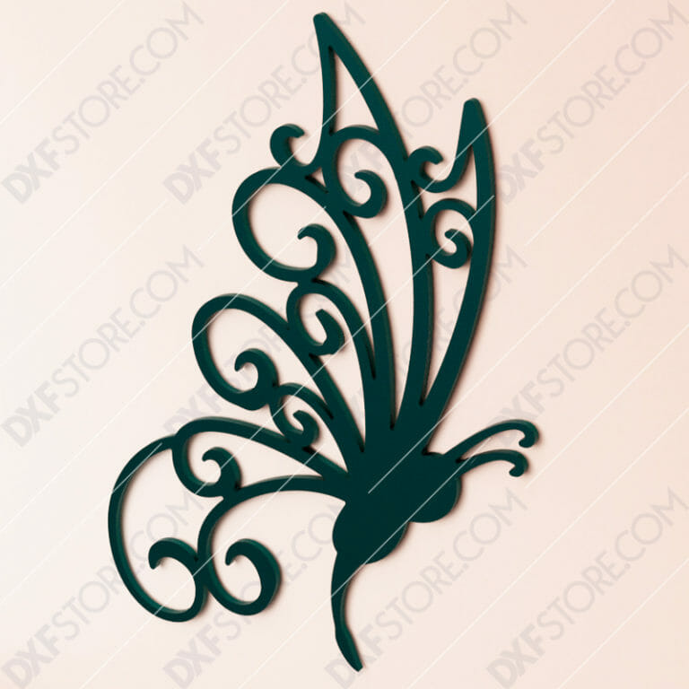 Free DXF File Butterfly Template Plasma Cut - DXF File Cut-Ready for ...