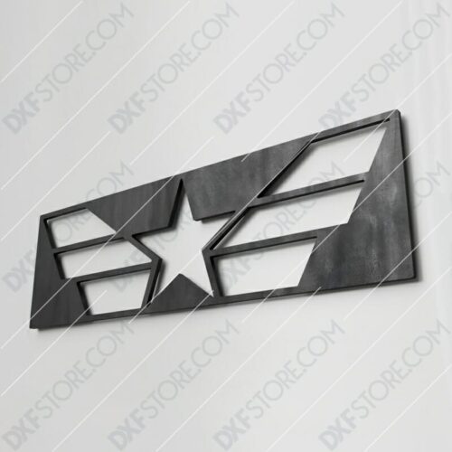 Star and Stripes Free DXF File - DXF File Cut-Ready for CNC Laser ...