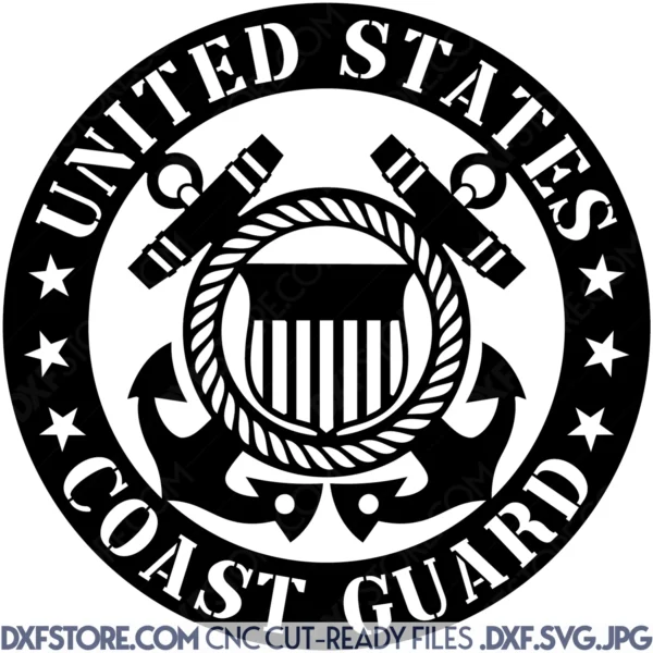 US Coast Guard Emblem DXF File | CNC Plasma & Laser Cut File | USCG ...
